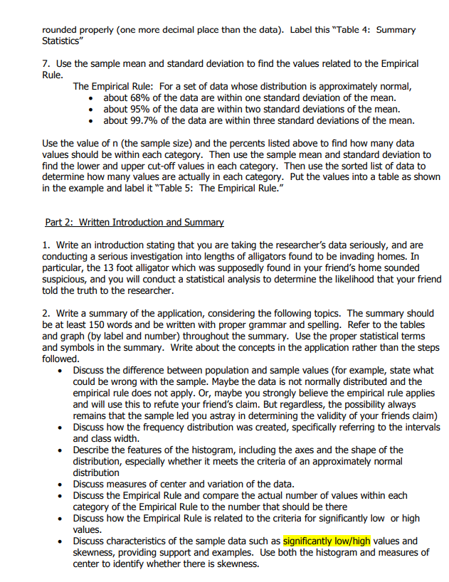 Solved STA2023 Application: Sample Data, Statistics, and the | Chegg.com