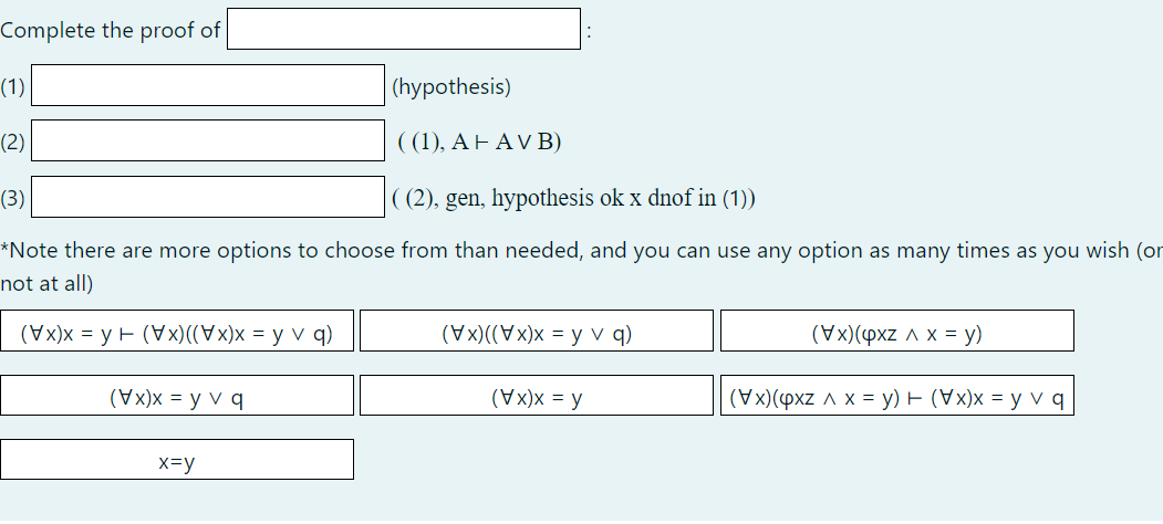 Complete the proof of (1) (hypothesis) (2) | Chegg.com