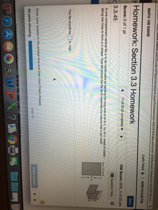 Solved 485261640&qu MATH 109 DAVIS Homework: Section 3.3 | Chegg.com