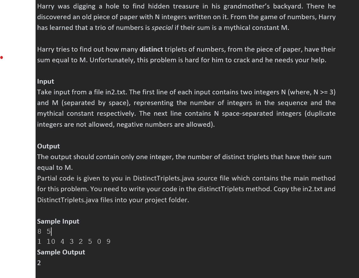 Solved Harry was digging a hole to find hidden treasure in | Chegg.com