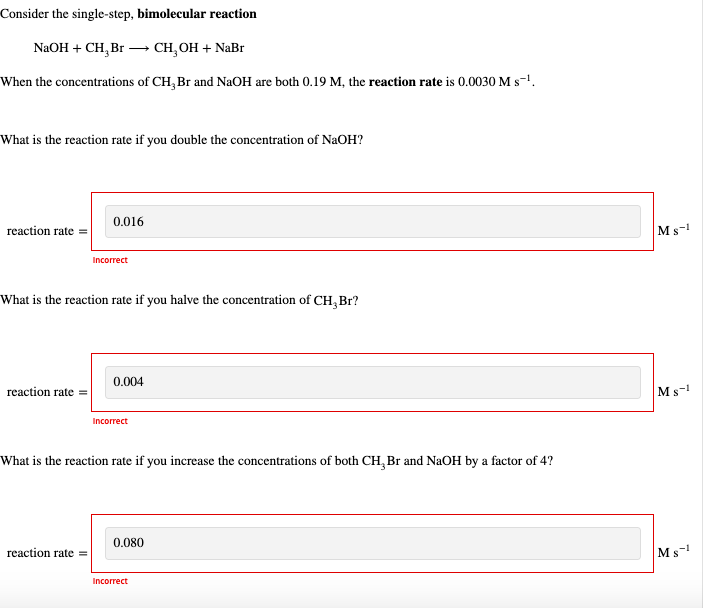 Solved Consider the single-step, bimolecular reaction | Chegg.com