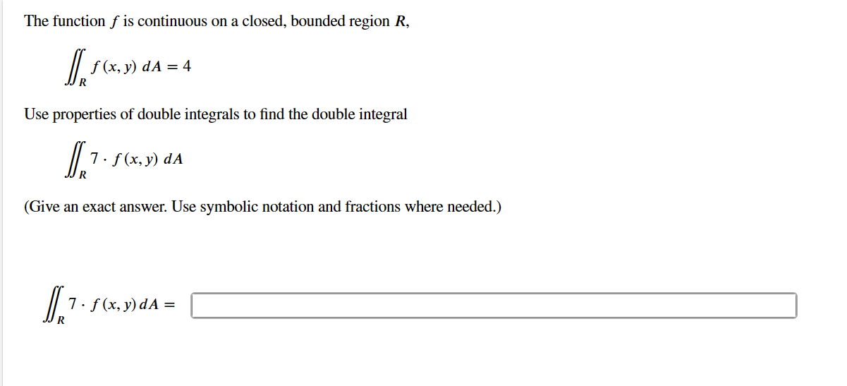 Solved The function f ﻿is continuous on a closed, bounded | Chegg.com