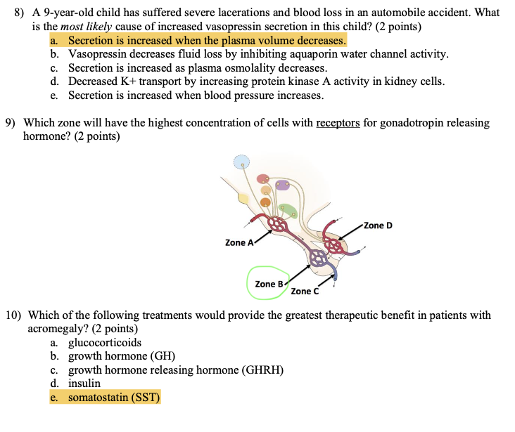 Solved 8) A 9-year-old child has suffered severe lacerations | Chegg.com