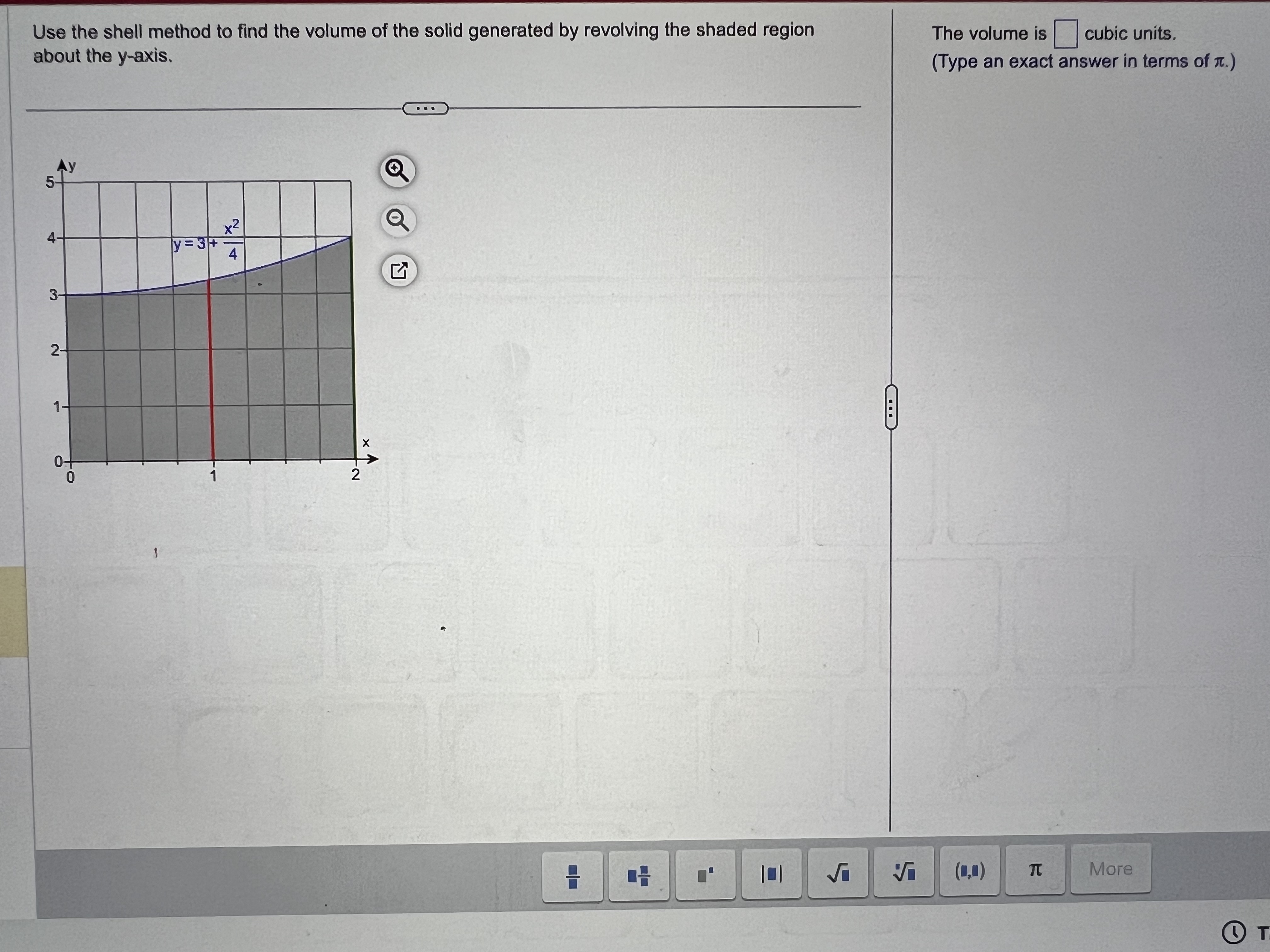 Solved Use the shell method to find the volume of the solid | Chegg.com