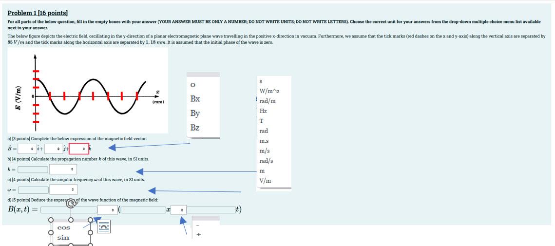 [Solved]: Problem 1 [16 points] For all parts of the below