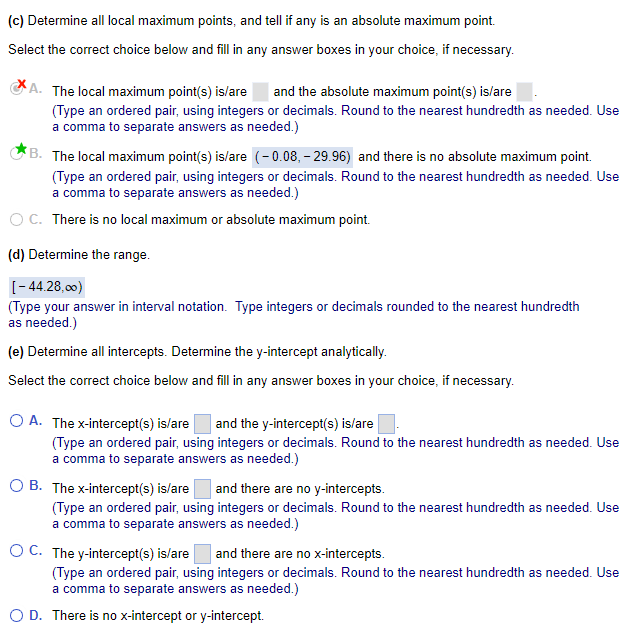 Solved For the function defined below, use a graphing | Chegg.com