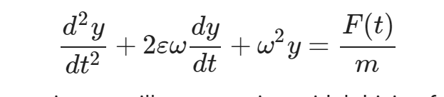 Solved Second-order differential equation: Solve the | Chegg.com