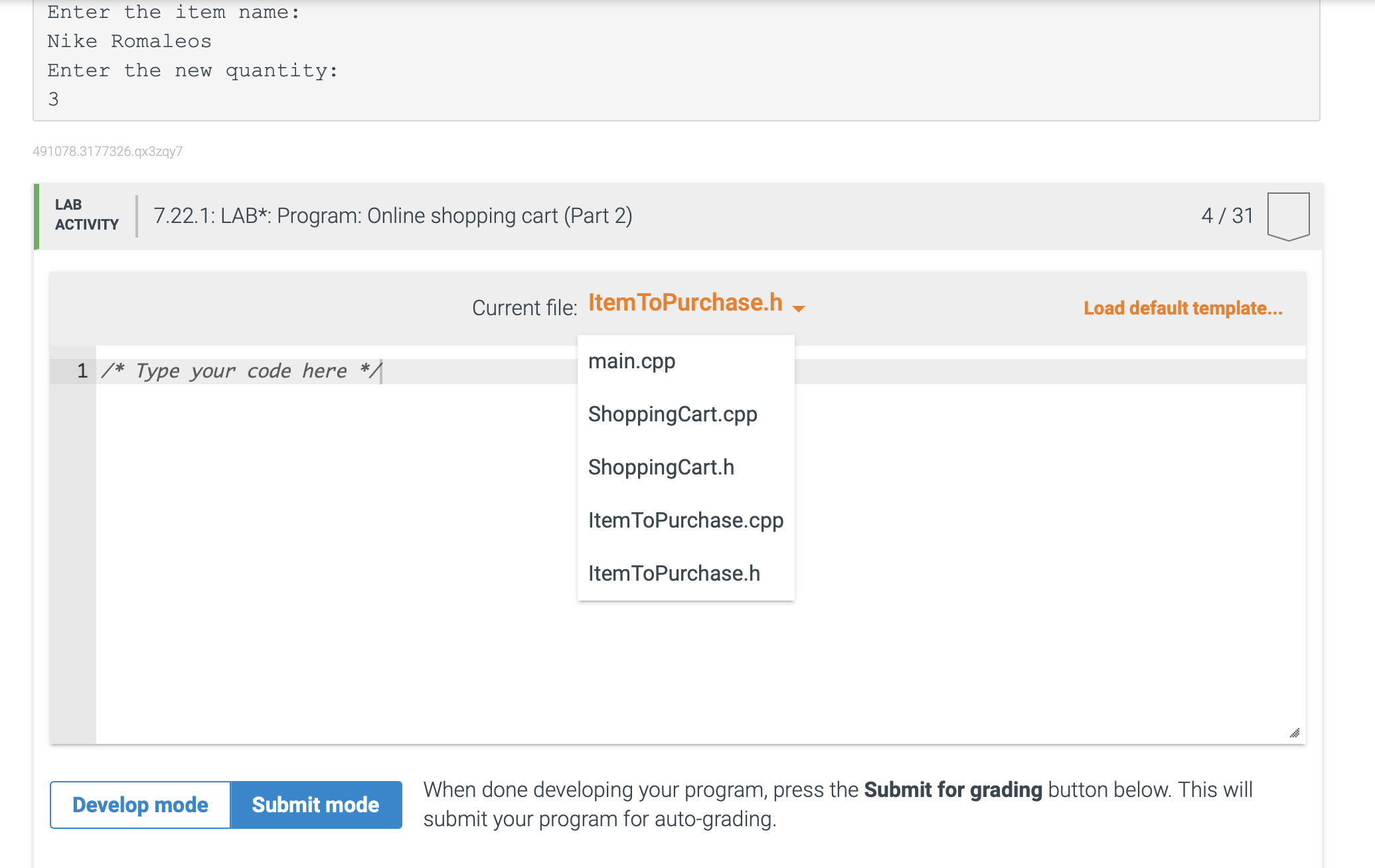 Solved This program extends the earlier "Online shopping | Chegg.com
