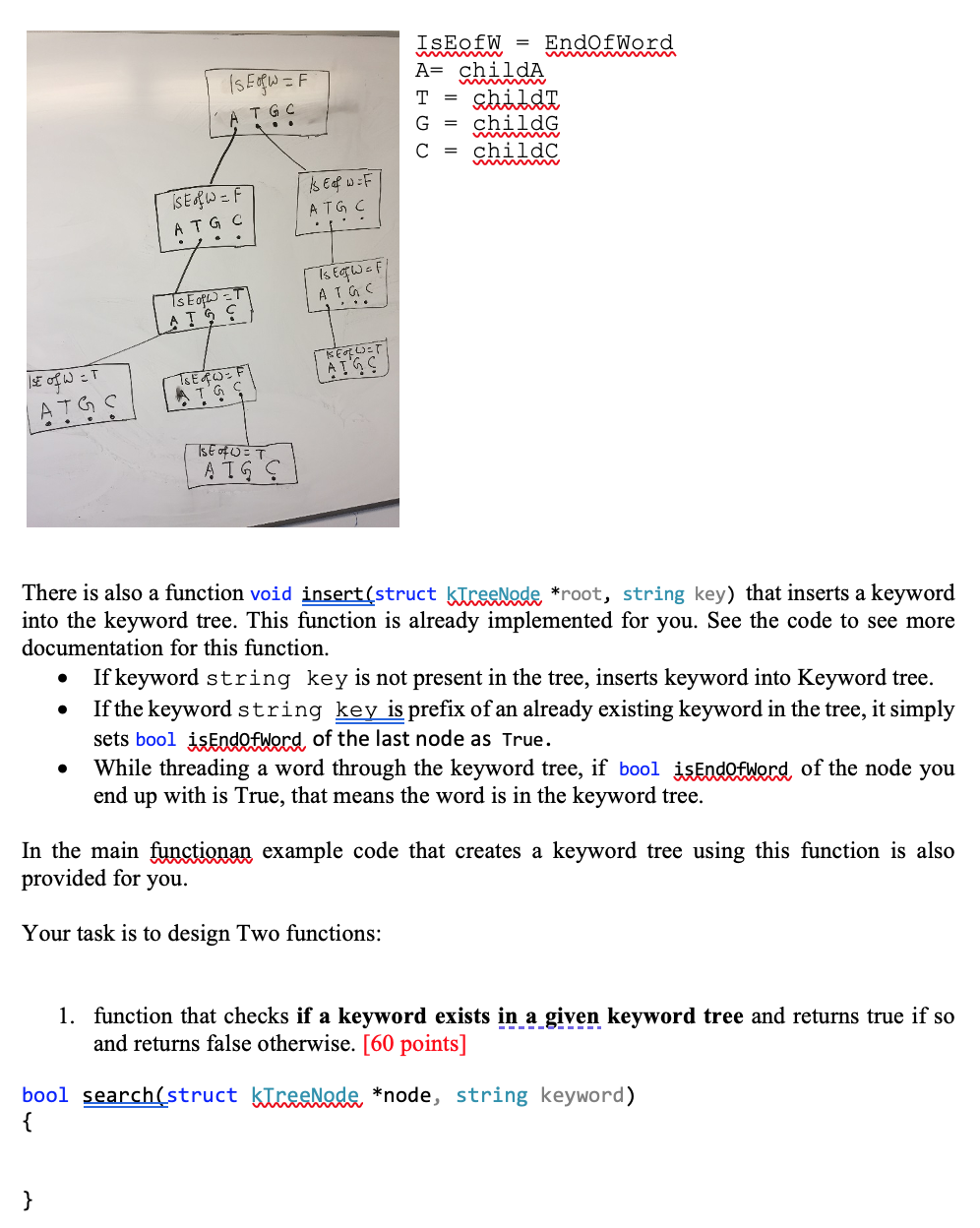 For this Assignment code must be written in C++. You | Chegg.com