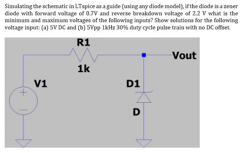 Solved Simulating the schematic in LTspice as a guide (using | Chegg.com
