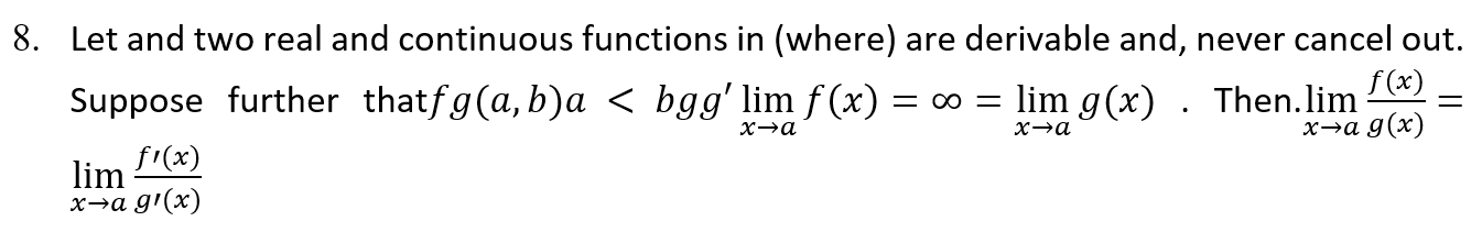 Solved 8. Let and two real and continuous functions in | Chegg.com