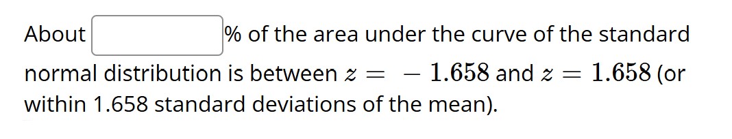 Solved code class="asciimath">About ,% ﻿of the area under | Chegg.com