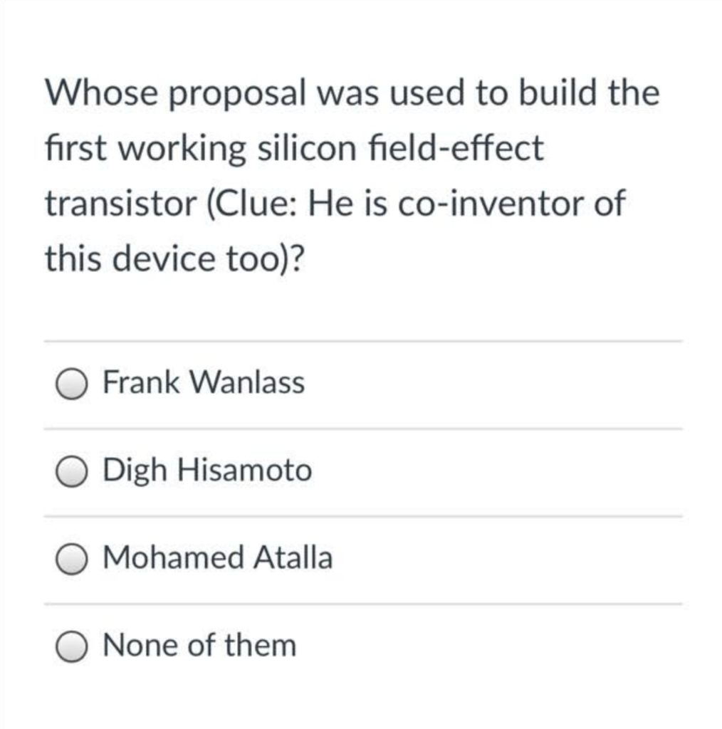 Solved Whose proposal was used to build the first working | Chegg.com