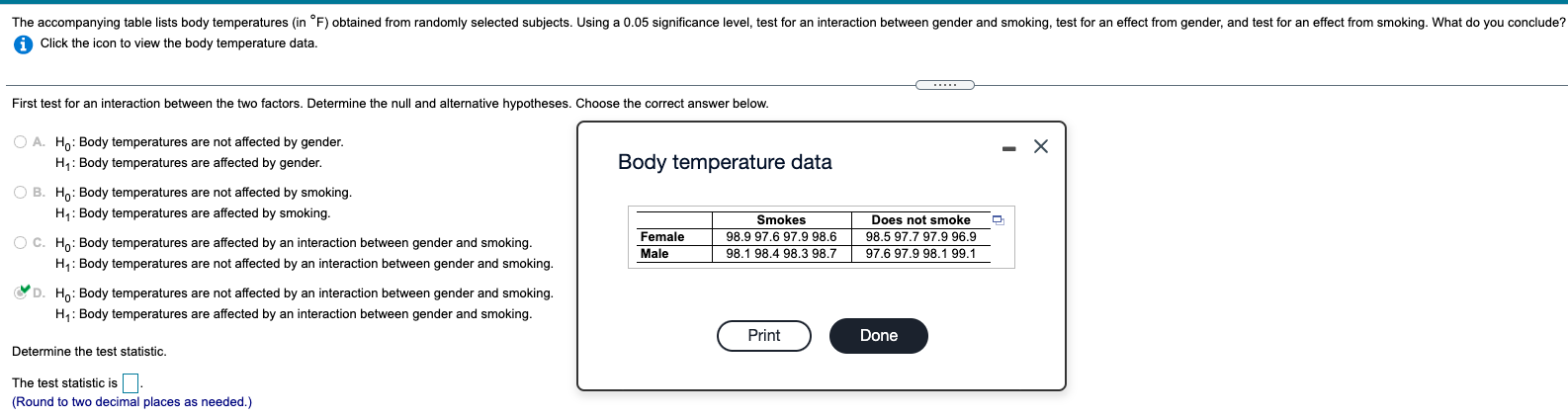 Solved The accompanying table lists body temperatures (in | Chegg.com