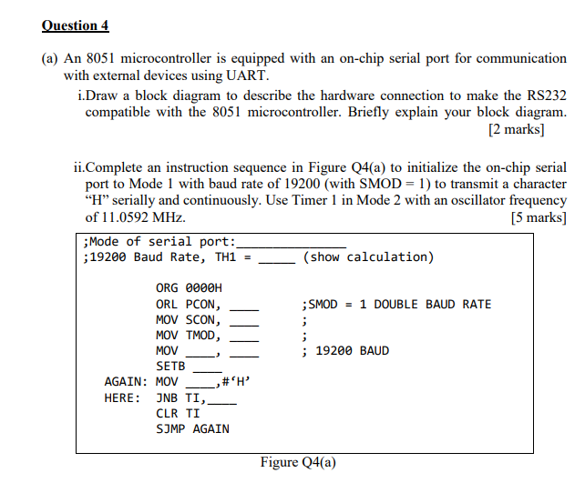 Answered: Question 3 (a) The incomplete instruction sequenc