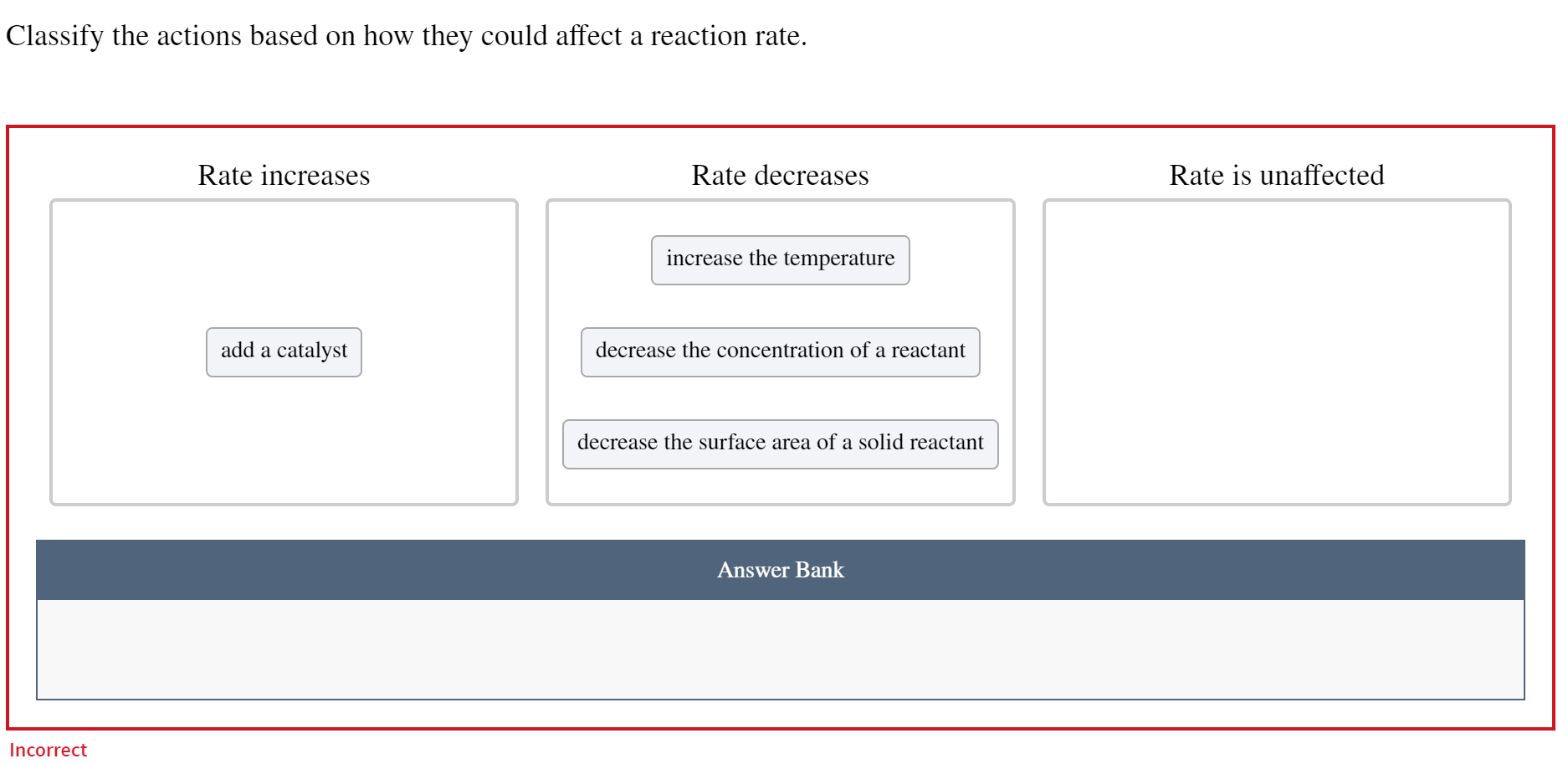 Solved Classify the actions based on how they could affect a | Chegg.com