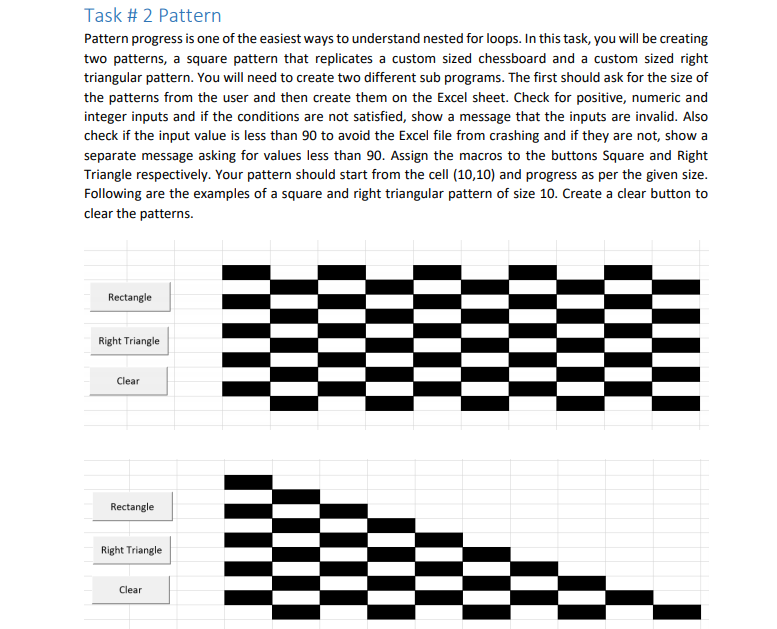 Task #2 Pattern Pattern progress is one of the | Chegg.com