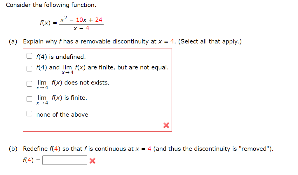 Solved Consider the following function. f(x) x2 - 10x + 24 | Chegg.com