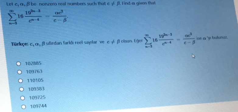 Solved 00 Let c, ox, Bbe nonzero real numbers such that c+ | Chegg.com