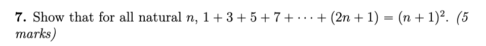 Solved 7. Show that for all natural | Chegg.com