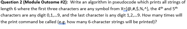 Solved Question 2 Module Outcome 2 Write An Algorithm In 0017