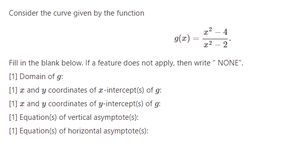 Solved Consider the curve given by the function | Chegg.com