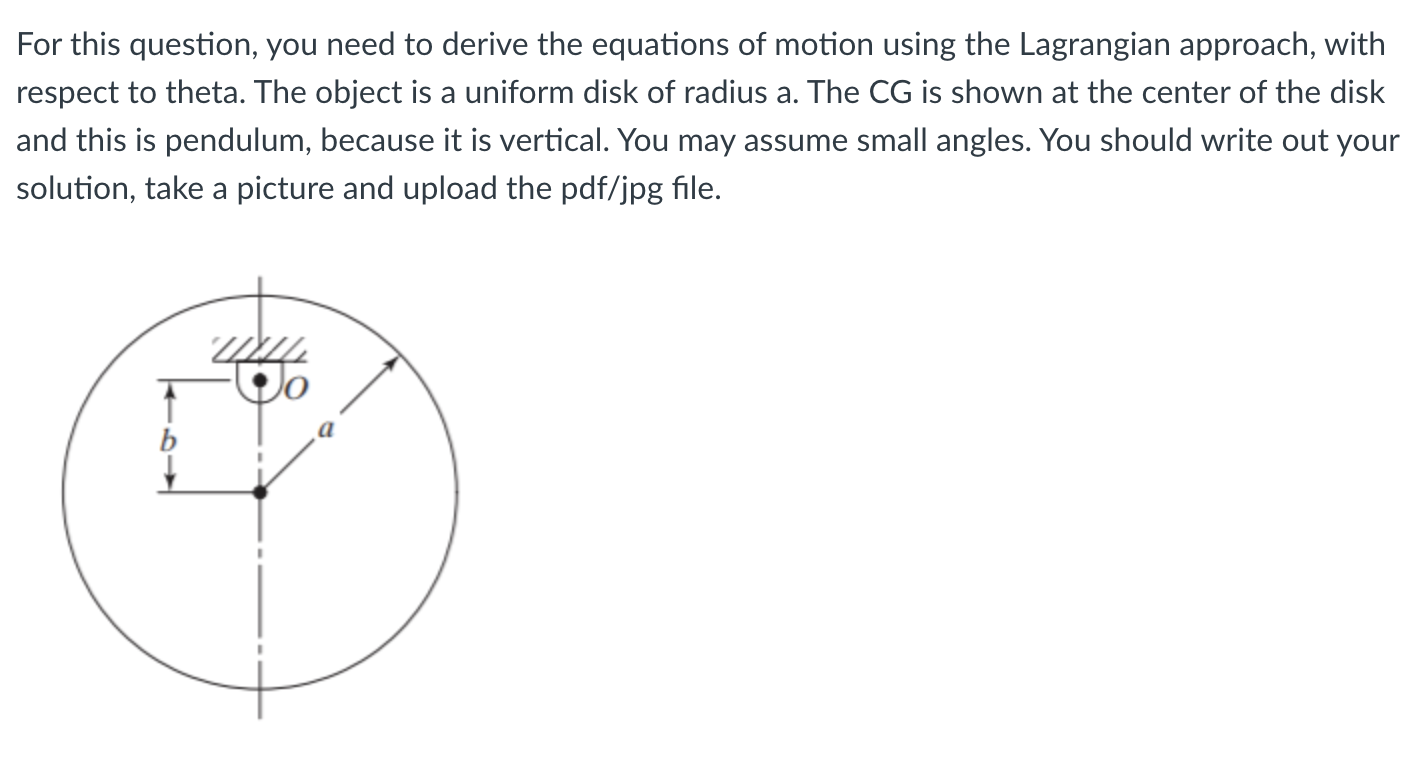 Solved For this question, you need to derive the equations | Chegg.com