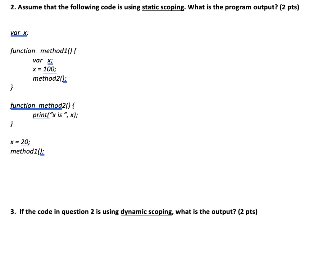 Solved 1. Considering the following code part, assume that | Chegg.com