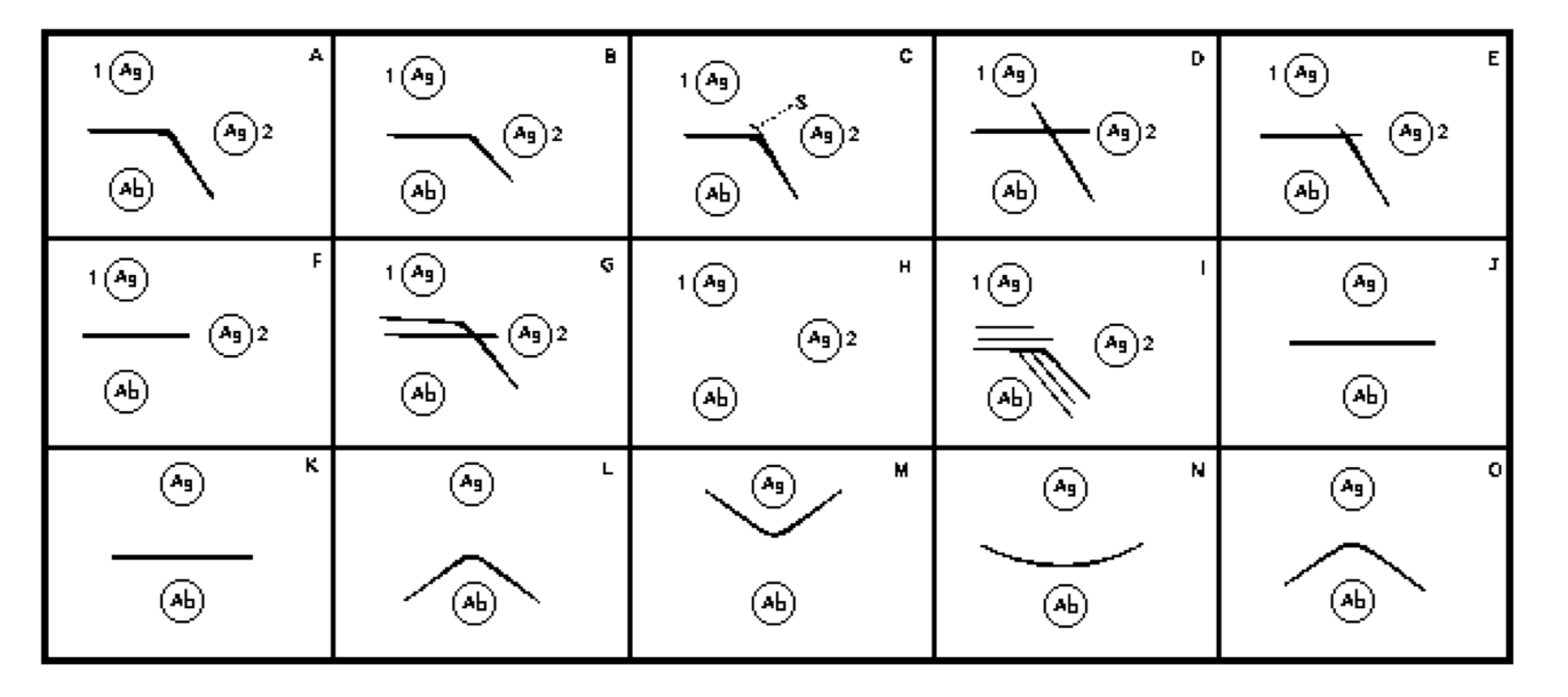 Solved The figure below depicts several possible precipitin | Chegg.com