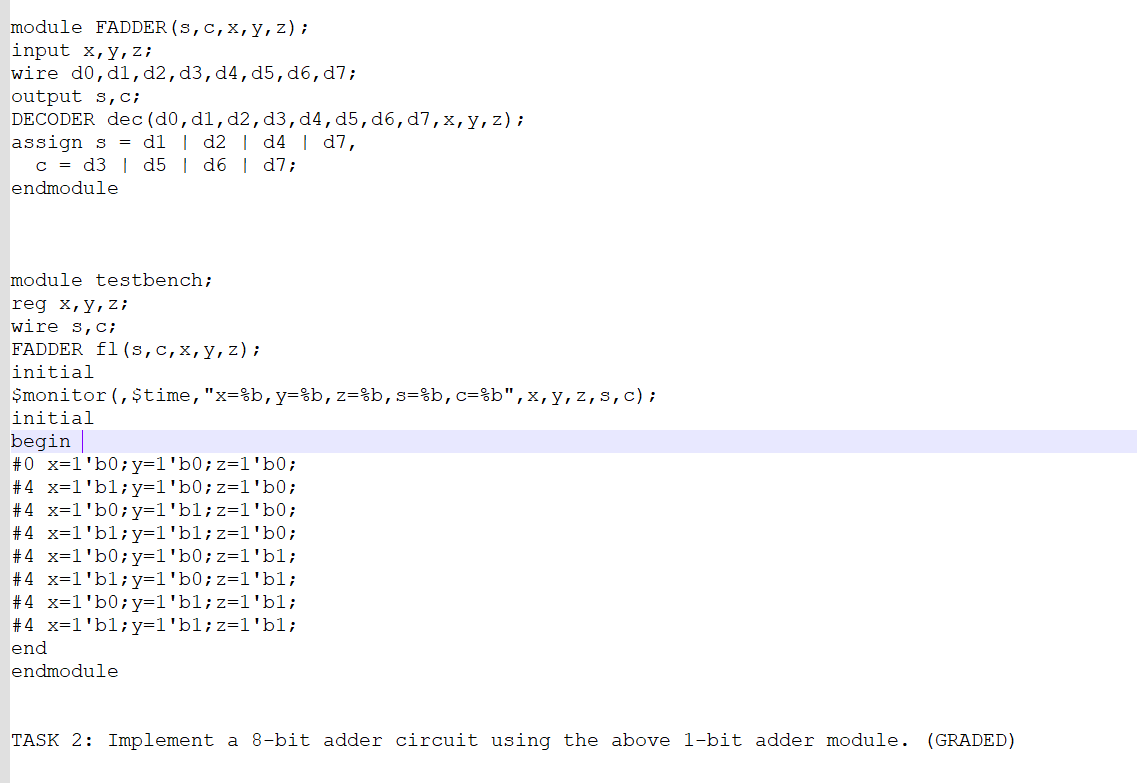 Solved Consider the circuit diagram for full adder using a | Chegg.com
