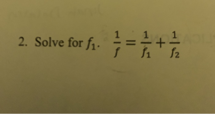 Solved 2. Solve for f1. + f2 | Chegg.com