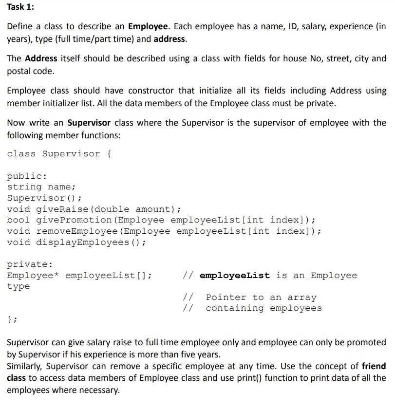 Solved Importantly Dynamically allocate employees for the | Chegg.com
