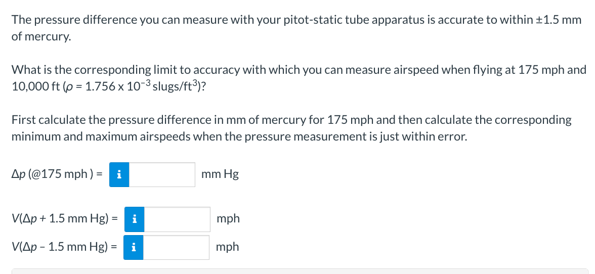 Solved The pressure difference you can measure with your | Chegg.com
