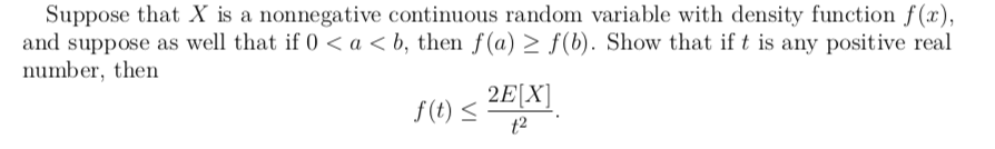 Suppose that X is a nonnegative continuous random | Chegg.com
