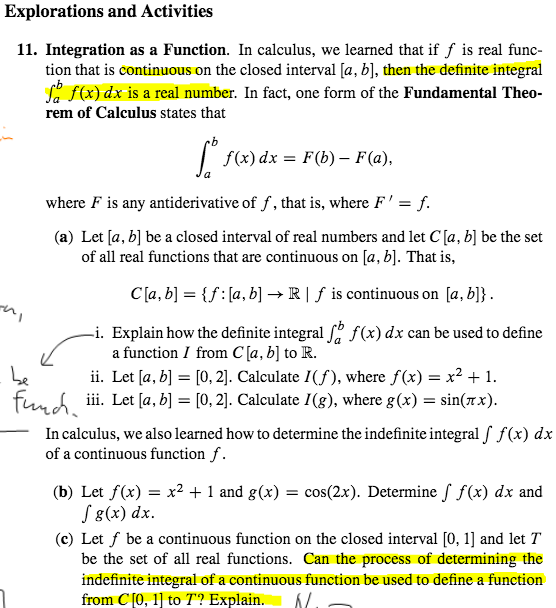 Solved Explorations and Activities 11. Integration as a | Chegg.com