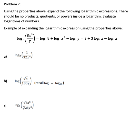 Solved a) Let f(x) = 4* and g(x) = log4x. Fill in the charts | Chegg.com