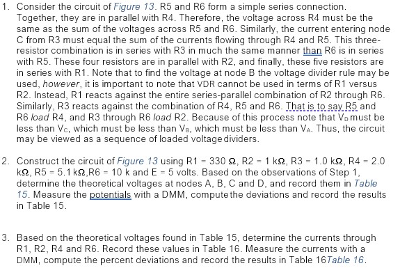 Solved 1. Consider the circuit of Figure 13. R5 and R6 form | Chegg.com