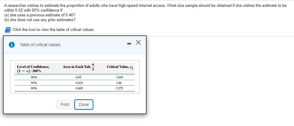Solved A researcher wishes to estimate the proportion of | Chegg.com