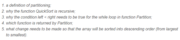 Solved 1. a definition of partitioning, 2. why the function | Chegg.com