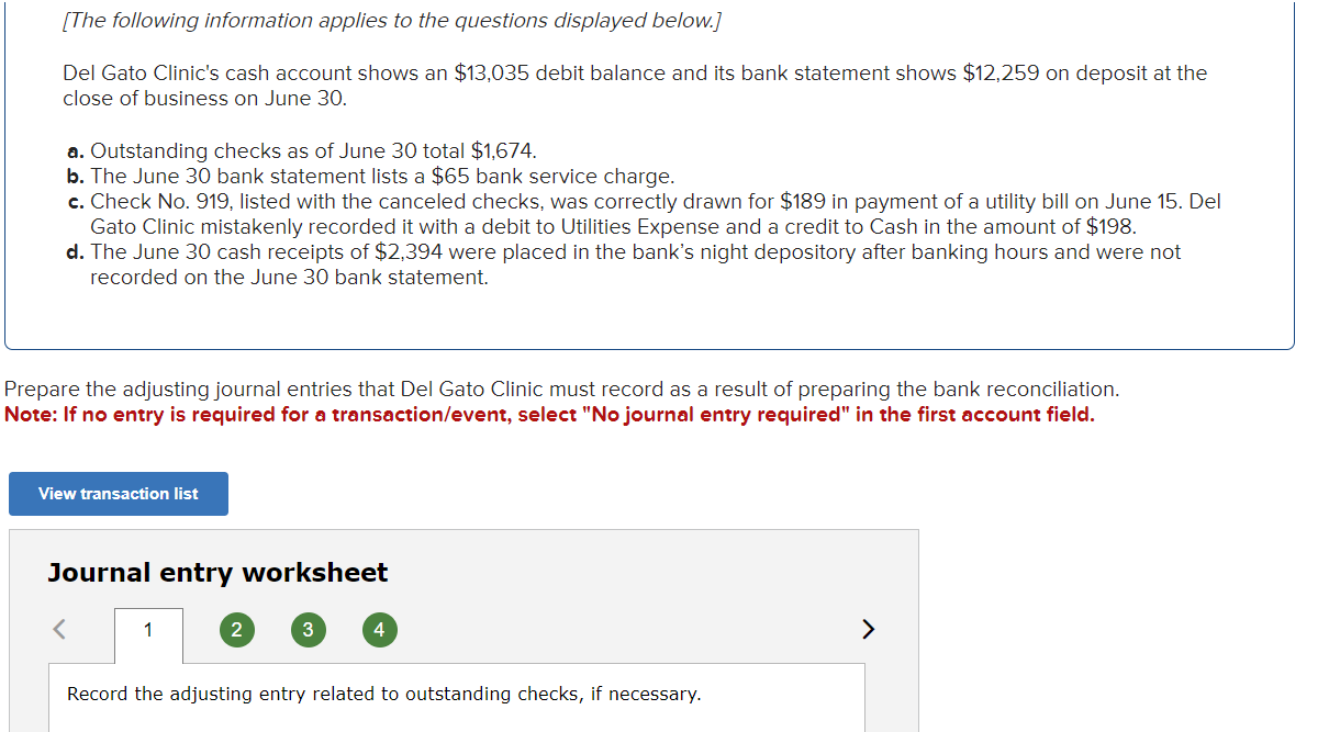 Solved Record the adjusting entry related to outstanding | Chegg.com