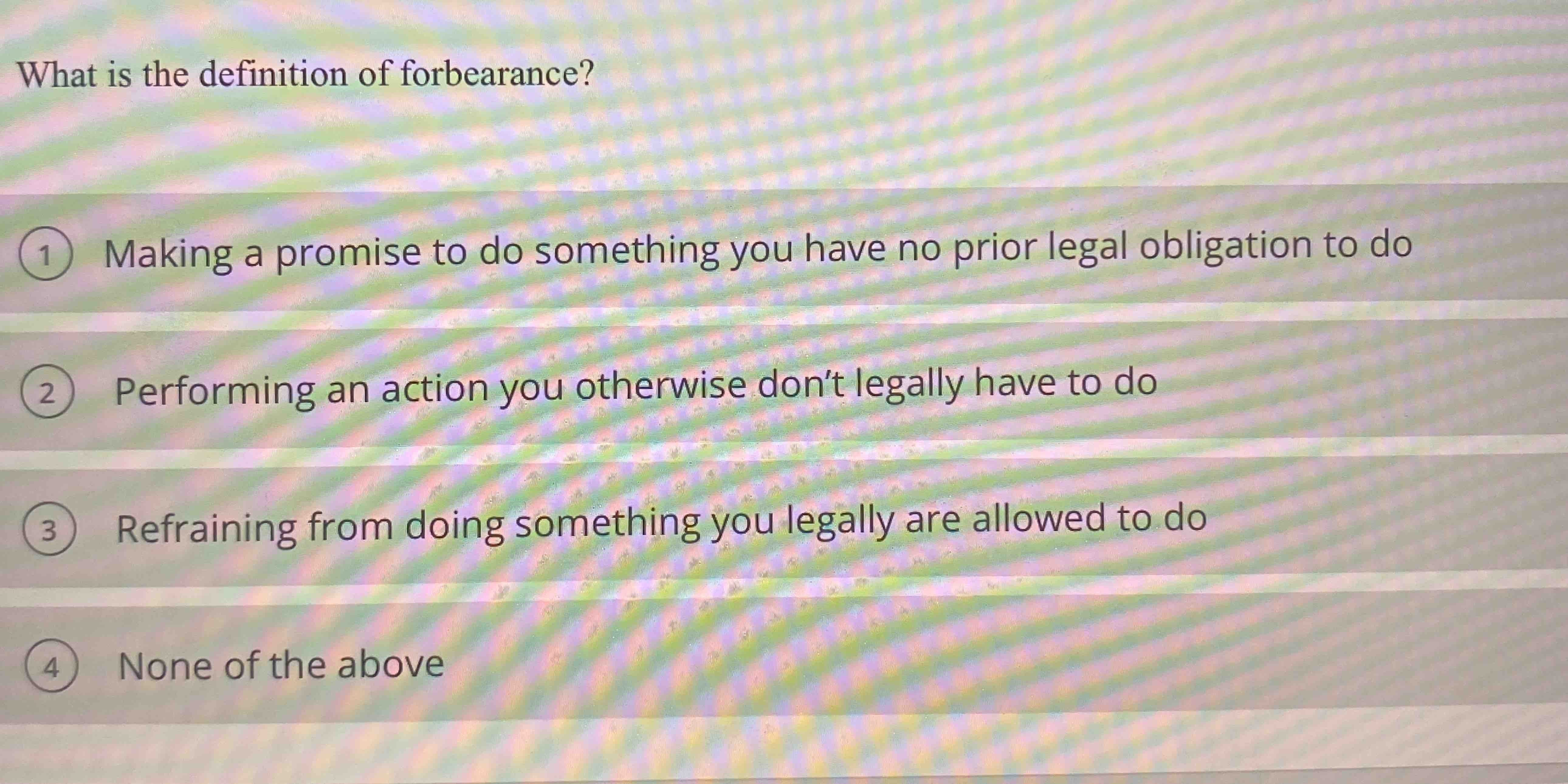 Solved What is the definition of forbearance?Making a | Chegg.com