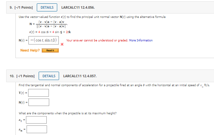 Solved 7. [-/1 Points] DETAILS LARCALC11 12.4.045. The | Chegg.com