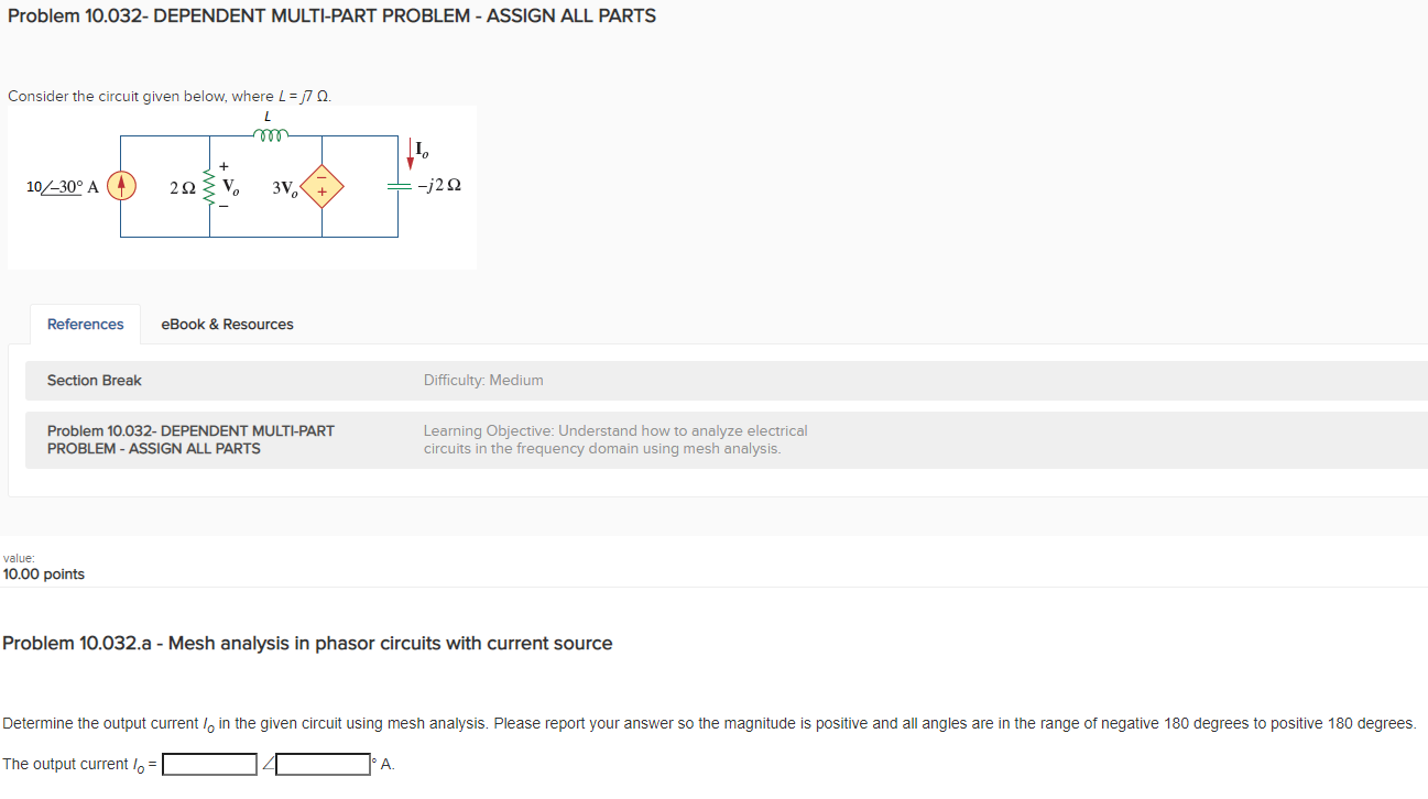 Solved Problem 10.032- DEPENDENT MULTI-PART PROBLEM - ASSIGN | Chegg.com
