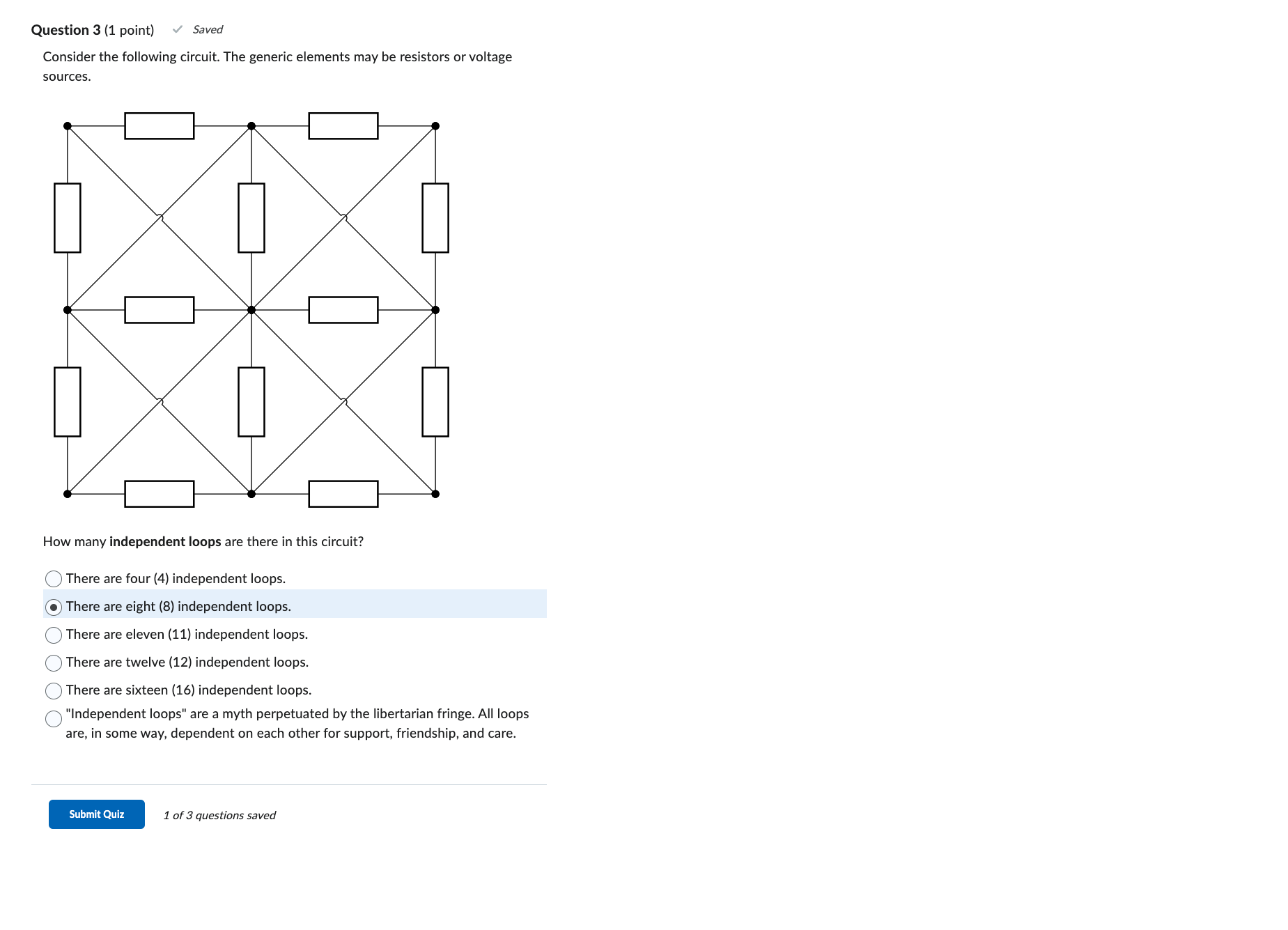 Solved by an EXPERT Question 3 (1 ﻿point)\( \checkmark \) ﻿SavedConsider | Chegg.com