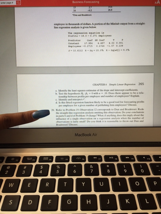 Solved enter page Business Forecasting *Dun and Bradstreet | Chegg.com