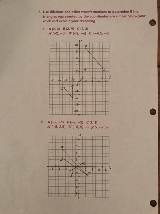 Solved 6. Use dilations and other transformations to | Chegg.com