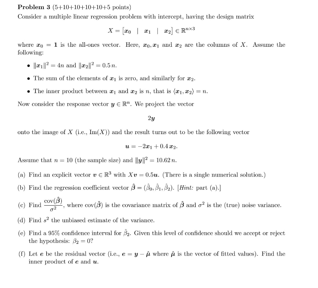 Problem 3 5 10 10 10 10 5 Points Consider A Chegg