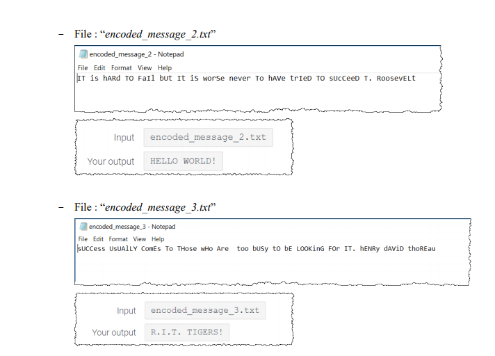 Solved Your goal for this Coding Challenge is to decrypt | Chegg.com