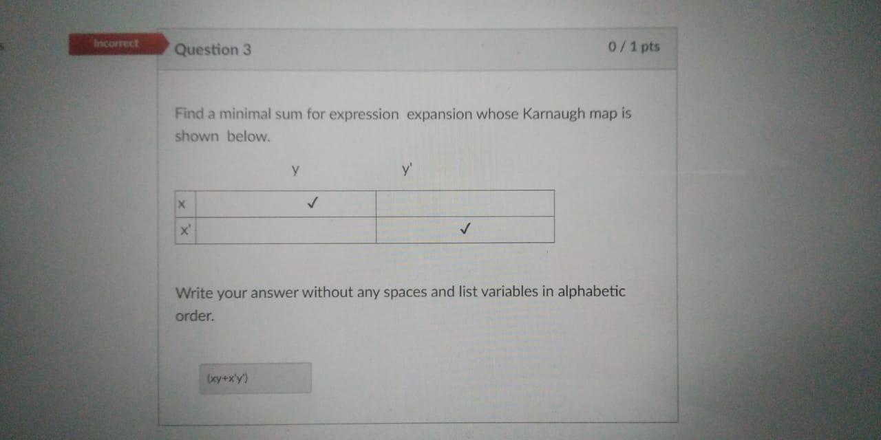 Solved Find a minimal sum for expression expansion whose | Chegg.com