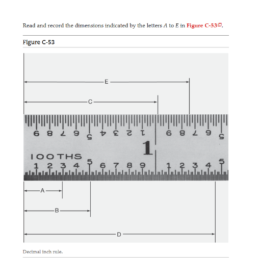 Solved Read and record the dimensions indicated by the | Chegg.com
